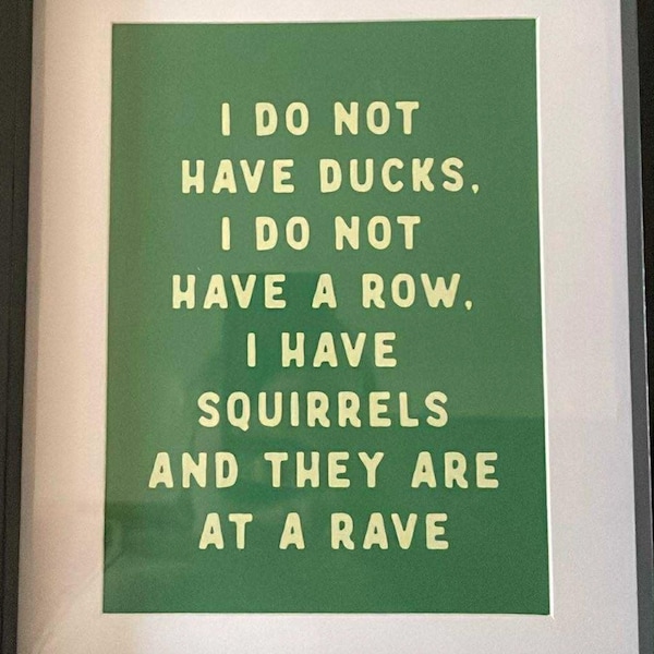 Thriving Purely Out of Spite Wall Art Funny Print Motivational Quotes ...