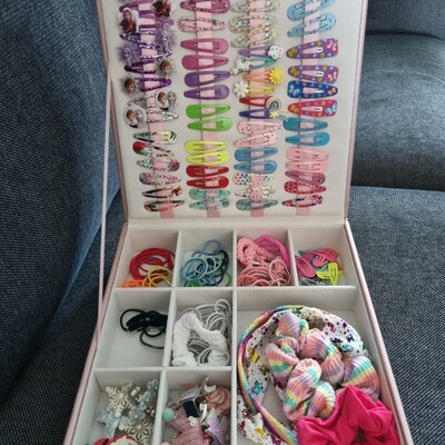 Girl's Hair Accessory Storage Box Hair Clip Holder - Etsy UK