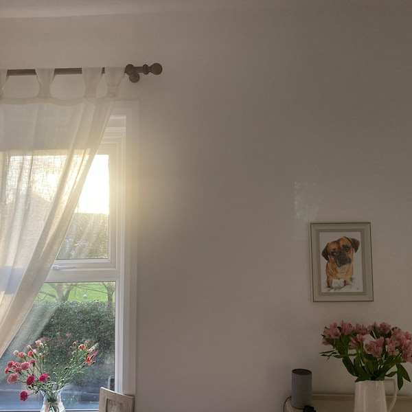 Gorgeous Reclaimed Wood Style Rustic Curtain Rod Rail Poles in Various ...