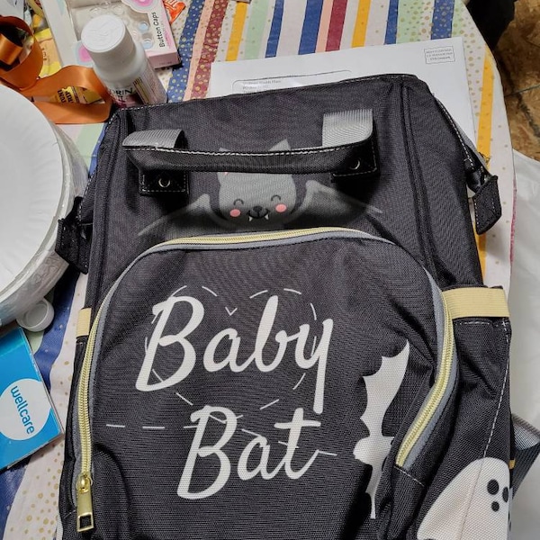 Goth Diaper Bag Backpack Celestial Bats Cute Witchy Baby Shower Gift ...