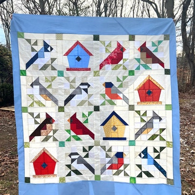 Birdhouse Quilt Block Pattern - Etsy