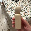 6pcs Giant Peg Dolls 4inch +, Peg People, Peg Family, Doll Body, DIY ...