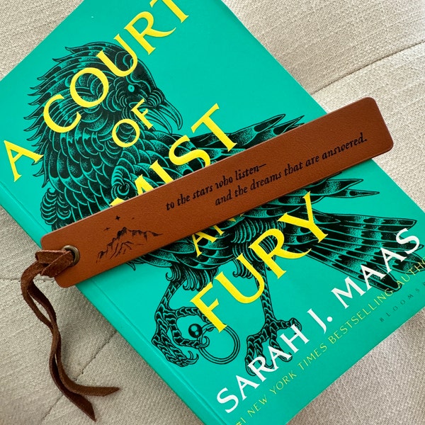 Engraved Leather Bookmark, 3rd Anniversary Bookmark Custom Handwritten ...