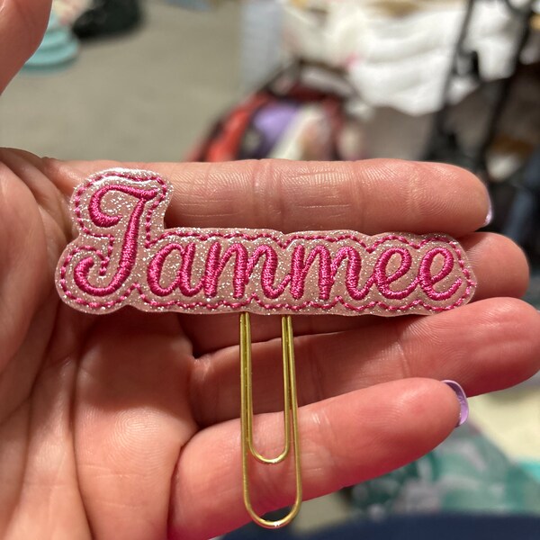Name Clip - Name Paperclip - Name Paper Clip - Personalized Clip ...