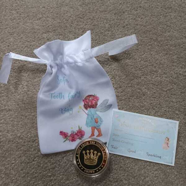 Tooth Fairy Kit With Tooth Fairy Gifts. Personalised Tooth Fairy Letter ...
