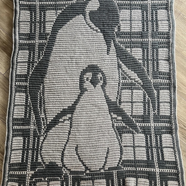 Mosaic Crochet Alphabet-large Block Font, Mosaic Overlay Crochet ...