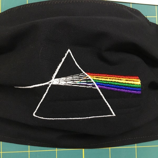 Pink Floyd Rainbow Prism Machine Embroidery Design 4 Inch Instant ...