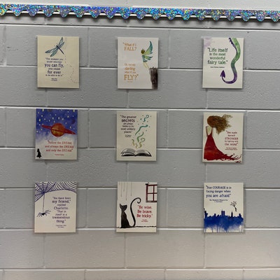 Children's Literature Inspirational Quote Print Set. Discount Classroom ...