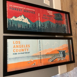 Retro US Forest Service Matchbook Poster 36 X 12 Fire - Etsy