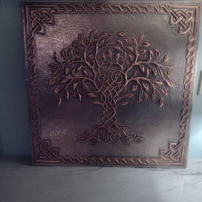 Handmade Copper Halloween Sign Spooky Home Decor Embossed - Etsy