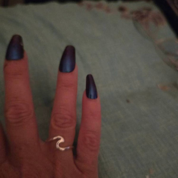 Genuine 14 KT Gold Wave Toe Ring, Adjustable Toe Rings for Women ...