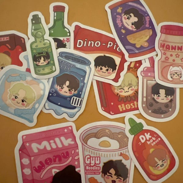 SVT Sticker Set / Cutie Snacks Sticker Collection / Fanmade Kit / Kpop ...