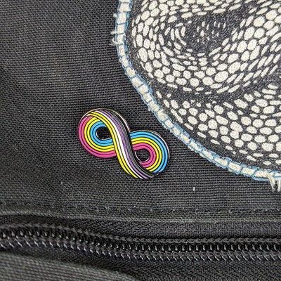 Infinitely Non-binary Pin variations Subtle Enby Pride Accessory ...