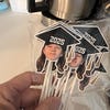 Graduation Face Cupcake Toppers, Personalized Cupcake Toppers, Head on ...