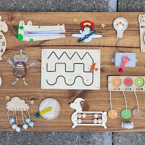 Wooden Сlock for Busy Board/busy Board Details/diy Busy Board Elements ...