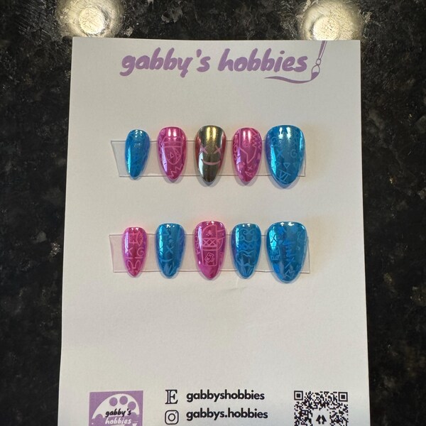 Fourth Wing Inspired Nails; Dragon Nails - Etsy