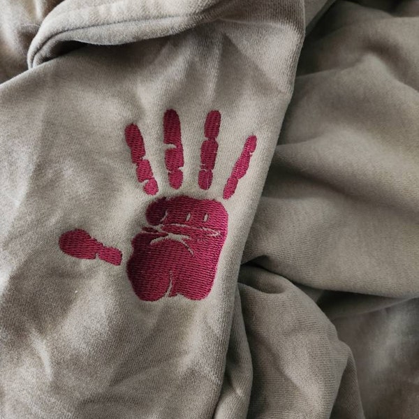 Hand Print Embroidery Design Machine Embroidery Design - Etsy