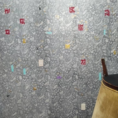 Forest Pattern Wall Stencil, Floral Wall Stencils for Painting ...