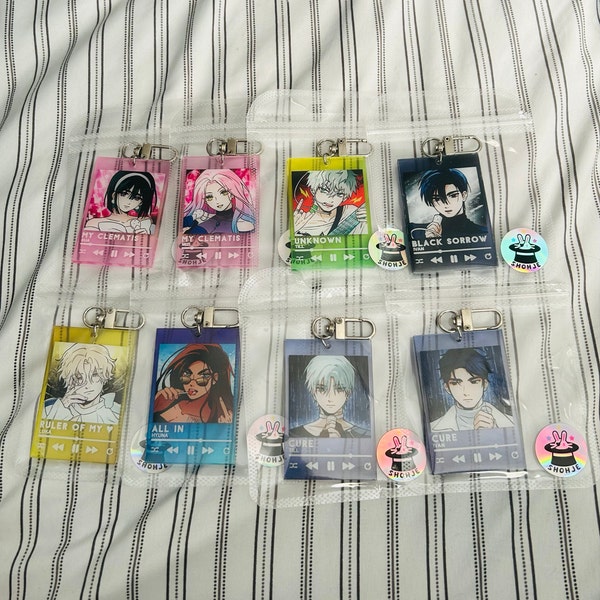 ALIEN STAGE Keychain Charms Sua Mizi Till Ivan Luka Hyuna // Alnst ...