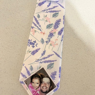 Dad Tie Label PHOTO ONLY, Heart Picture Tie Patch, Father of the Bride ...