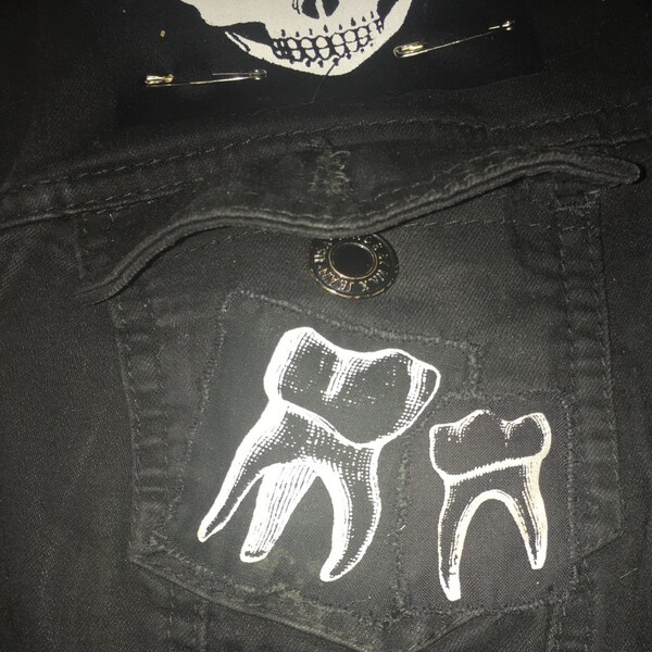Occult Tooth Patches Wisdom Teeth, Punk Patch, Goth Patch, Pagan ...