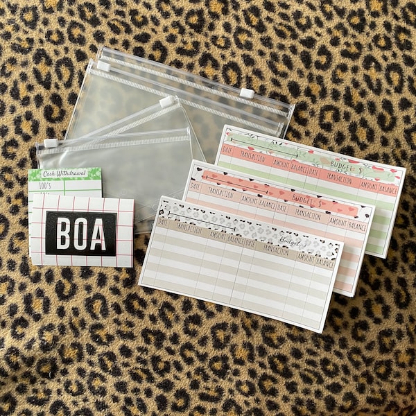 Cash Envelope Tracker, Vertical Cash Trackers, Cash Envelope Balance ...