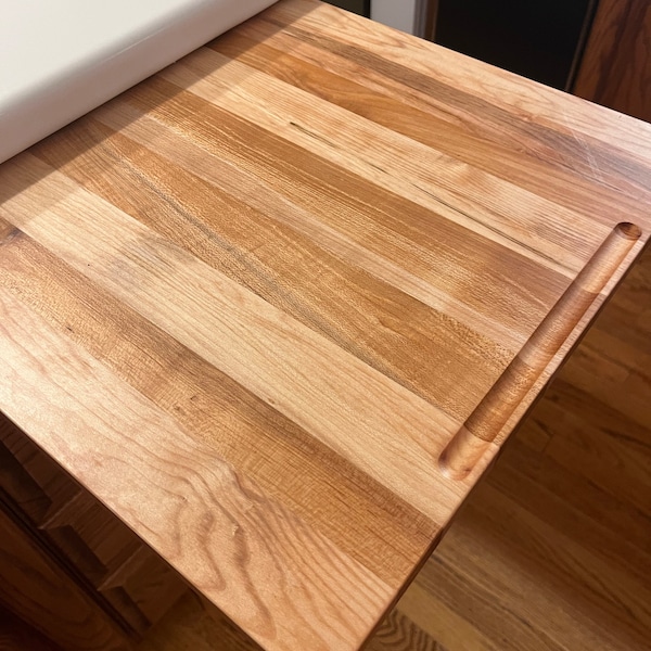 Walnut Replacement Custom Slide Out/pull Out Cutting Board W/maple End ...