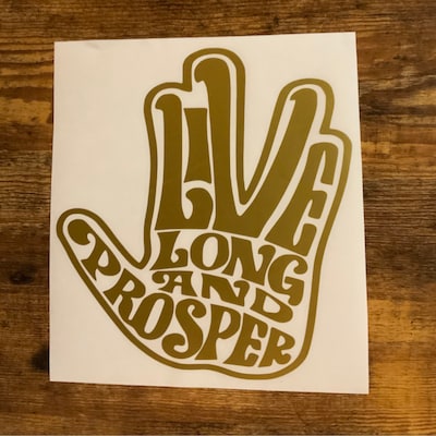 Star Trek Spock Hand Decal Sticker Live Long and Prosper Vulcan Car ...