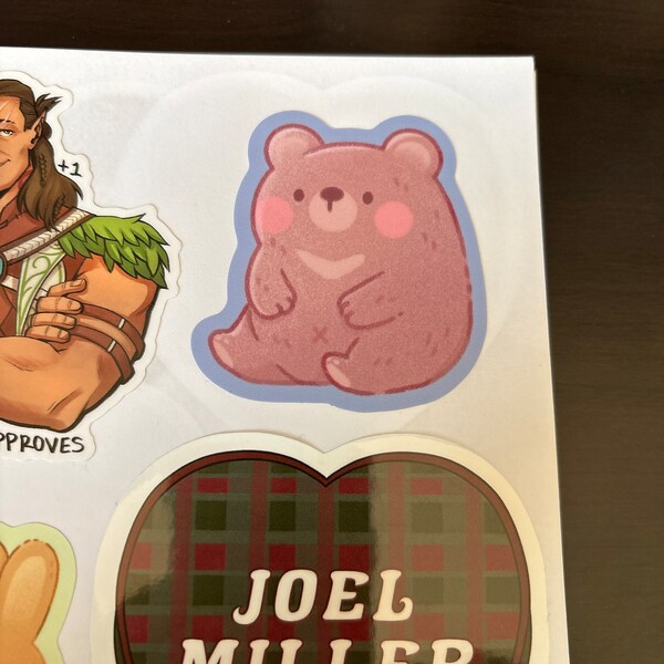 Character Collage Sticker Book Hardcover Cute Artwork Sticker Album ...