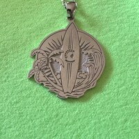 Gold Monogram Circle Disc Necklace,monogram Initials Necklace,gold Disk ...