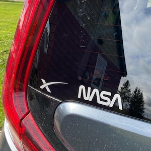 NASA 'worm' Logo Vinyl Decal Sticker Multiple Colors Available - Etsy