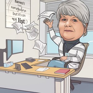 Custom Doctor Gift Caricature Drawing for Frontliner: | Etsy