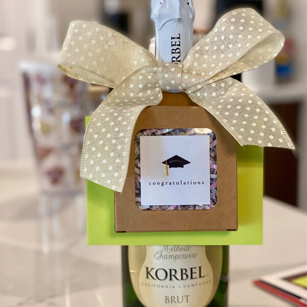 Graduation Stickers / Gift Tags (sheet of 6), Watercolor Graduation Cap ...