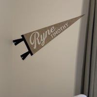 LUCAS PENNANT Custom Name Wool Felt Pennant Flag Vintage Style ...