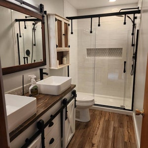 11ft White Oak Bathroom Vanity Set - Etsy