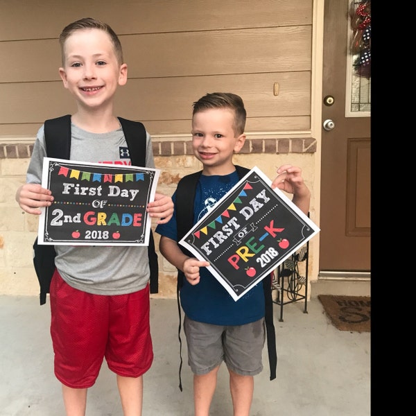 First Day of Second Grade Sign Instant Download Print Yourself, First ...