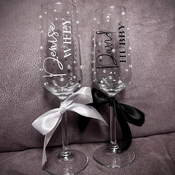 Personalised Bride Champagne Flute, Prosecco Flute, Champagne Glass ...