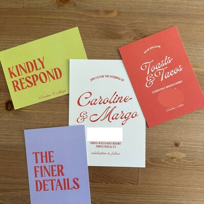 Disco Wedding Invite Colorful Wedding Invitation Retro Wedding Invite ...