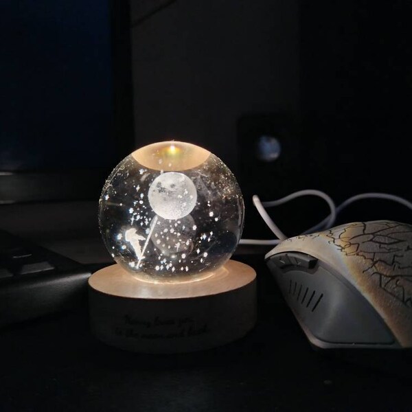 Custom Galaxy Night Light, Personalized Planet Night Lamp, Milky Way ...