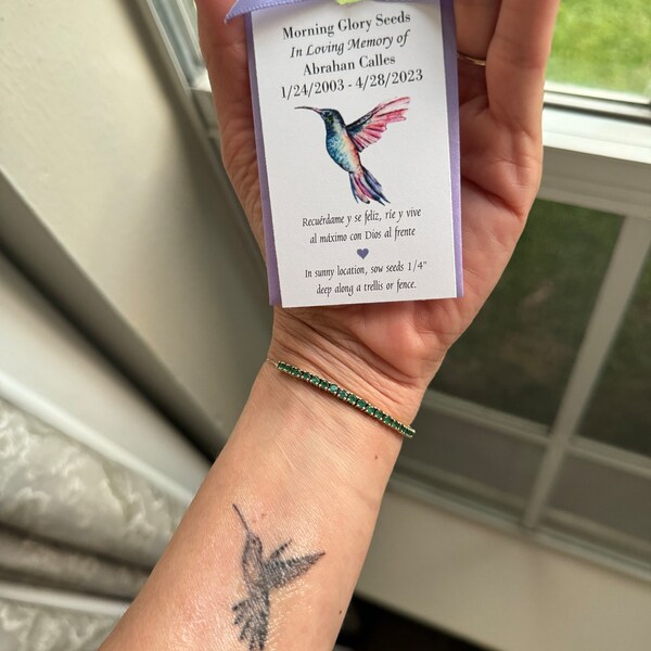 Forget Me Not Memorial Seed Packets Custom Funeral Favors Celebration ...
