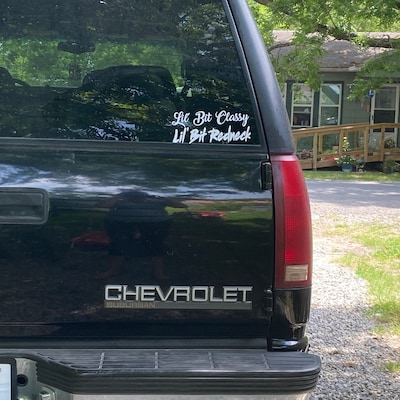 Lil' Bit Class Lil' Bit Redneck Vinyl Decal / Country Girl Decal / Truck Decal / Truck Sticker ...