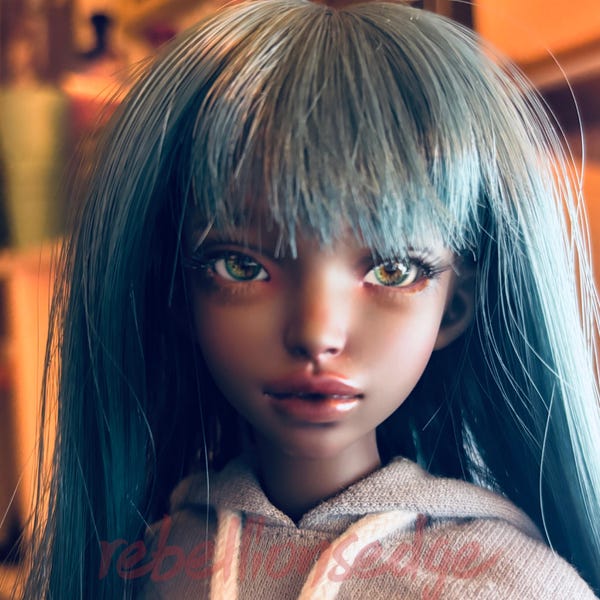 4 Color Bjd Doll Styled Wigs 1/3 1/4 Bjd Wig 7-8" 8-9'' for Sd/dd/smart ...