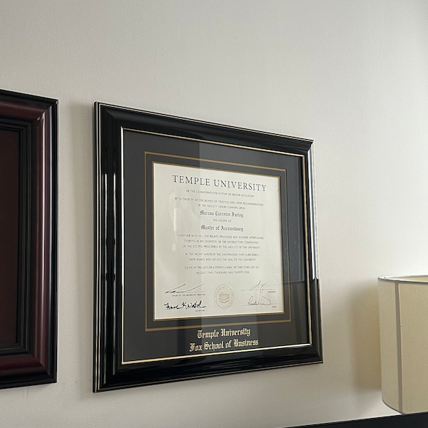 Double Diploma Frame BLG. RC-V 8x6,11x8.5,11x14,8x10,5x7,7x9,9x12,10x13 ...
