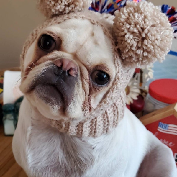 Crochet Dog Balaclava Bobble Hat - Etsy