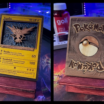 Custom Wooden Pokemon Cards - Etsy