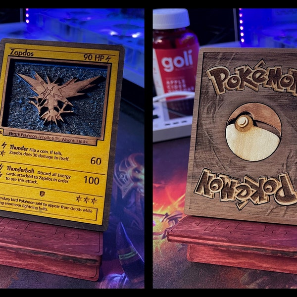 Custom Wooden Pokemon Cards - Etsy
