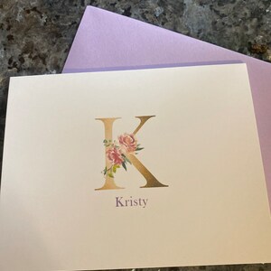 Personalized Script Thank You Cards Thank You Notes Flat or Folded ...