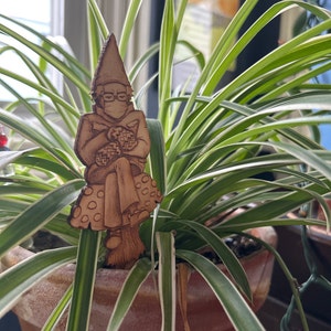 Bern in a Fern Grumpy Bernie Garden Gnome Plant/garden Stake - Etsy