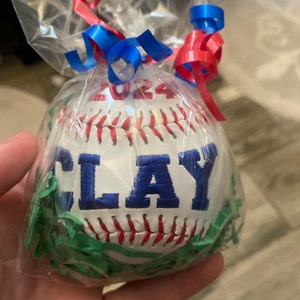 Custom Embroidered Baseballs - Etsy