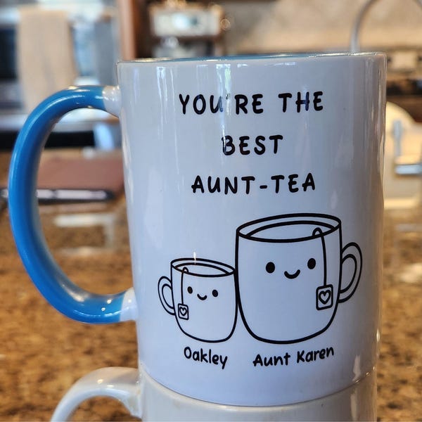 Personalized Best Aunt-tea Camp Mug, You'll Always Be My Favorite Aunt ...